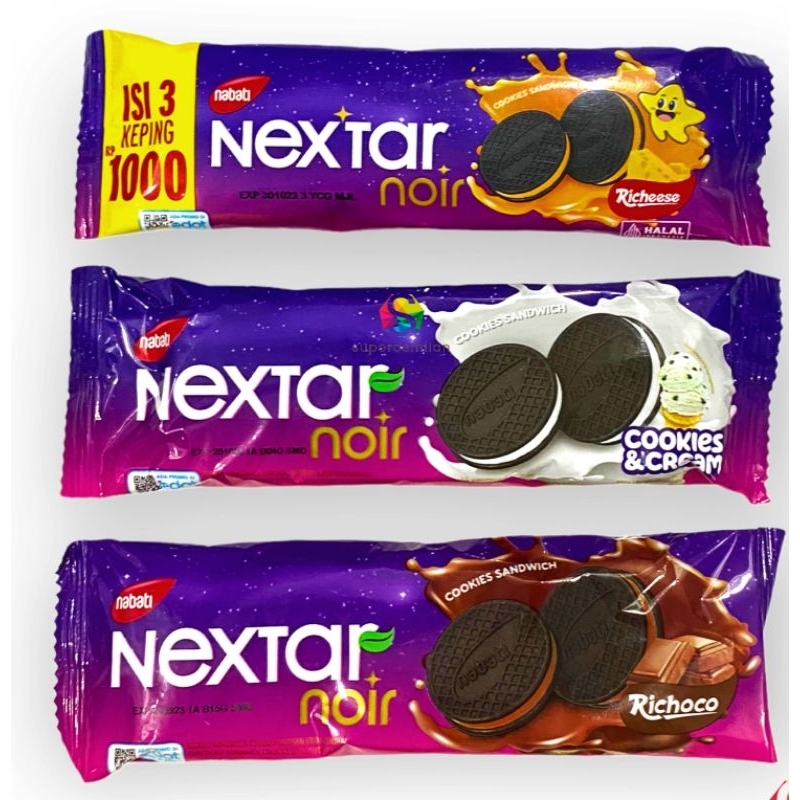 Jual Nextar Noir Biskuit Cream 1000 an isi 10 bungkus | Shopee Indonesia