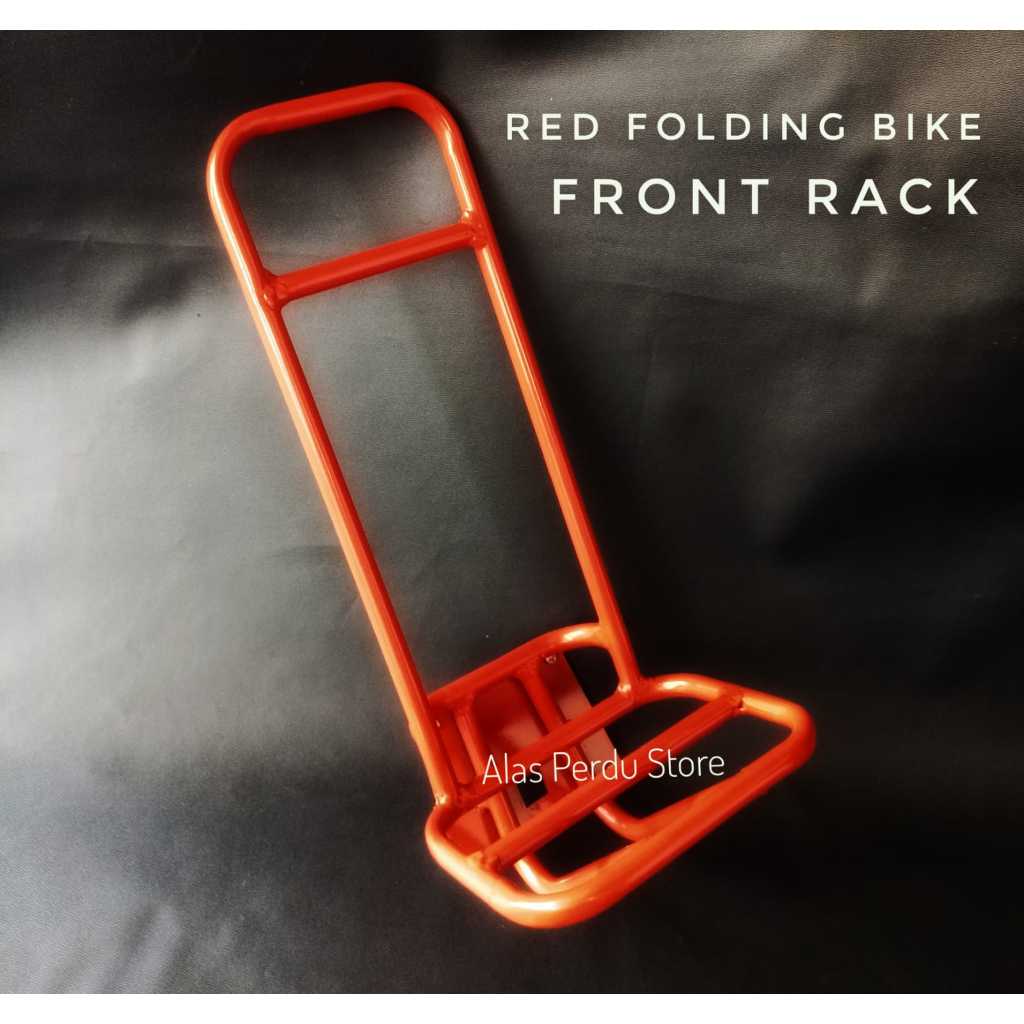 Jual Frontrack Merah dan hitam untuk Sepeda Lipat / Black-Red Front ...