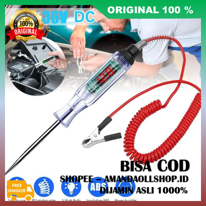Jual Tespen Test Pen Digital Dc Tespen Kabel Aki DC Dengan Tampilan ...