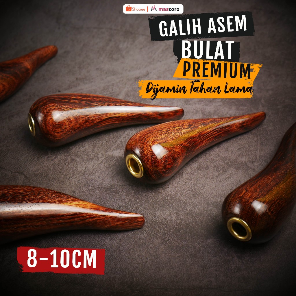 Jual once cangklong pipa kayu galih asem bulat gading panjang 8-10cm ...