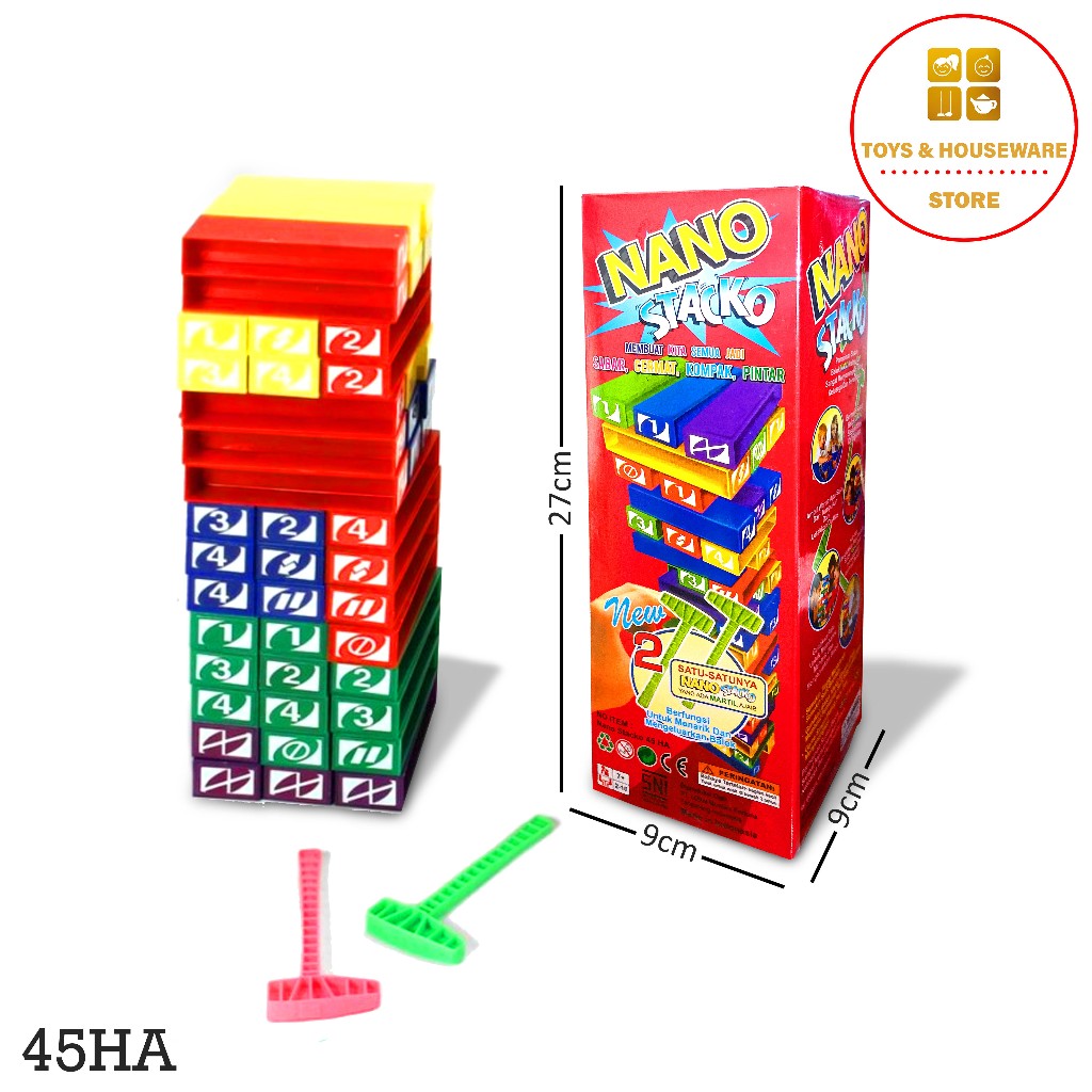 Jual Permainan Balok Nano Stacko - 45HA | Shopee Indonesia