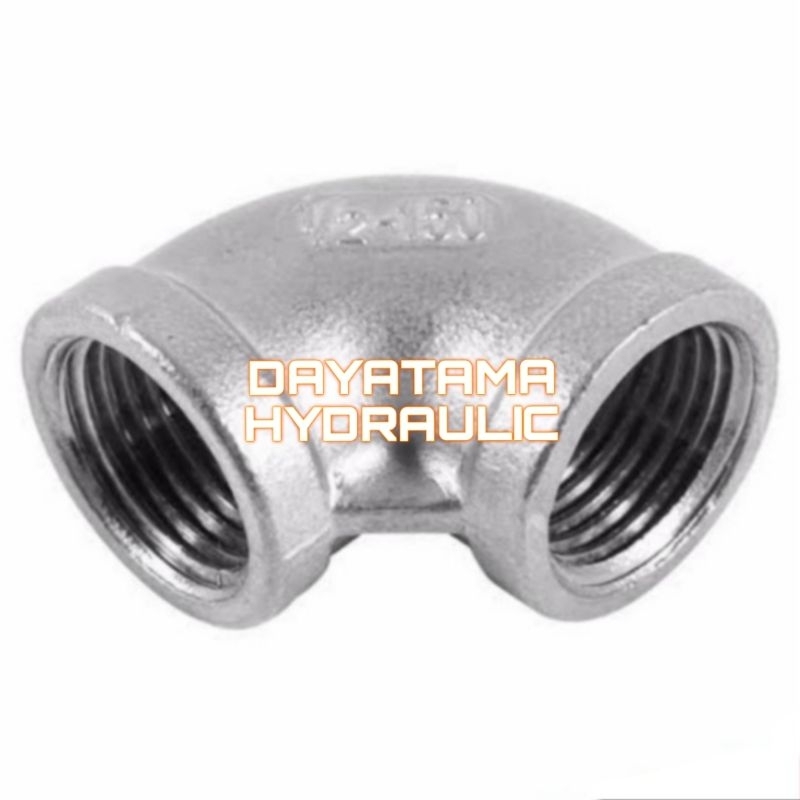 Jual KNEE / ELBOW DRAT DALAM 1/8" INCH STAINLESS STEEL | Shopee Indonesia