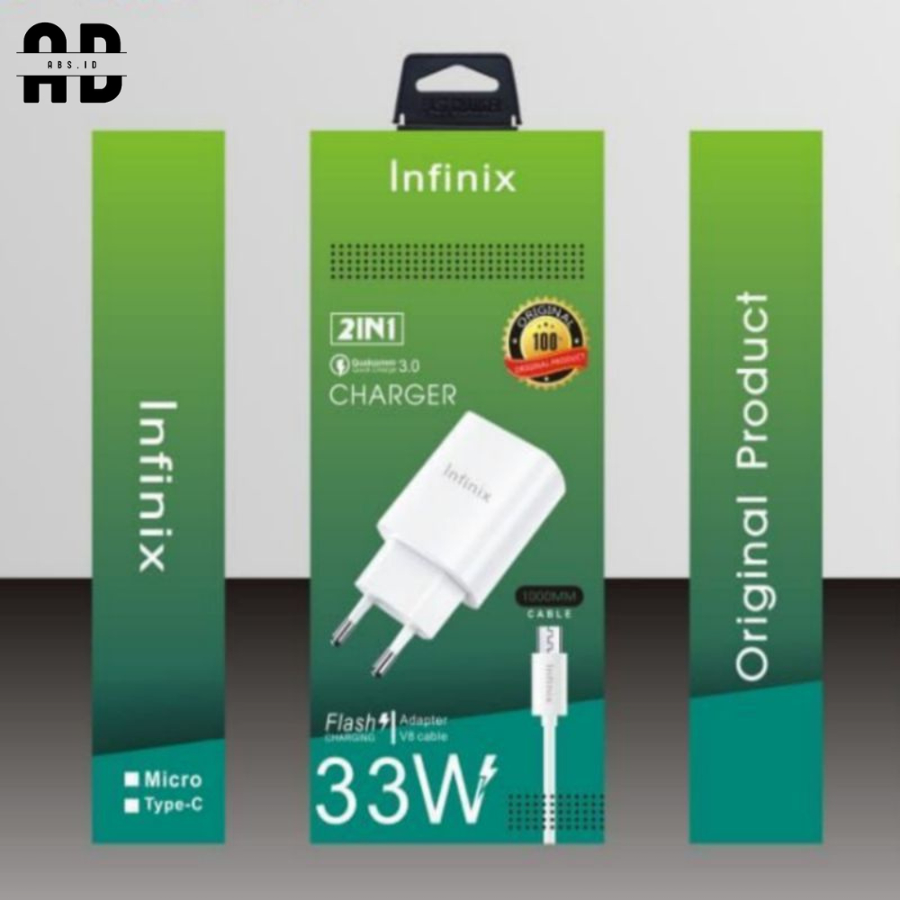Jual ABS - Charger Infinix Fast Charging 33W ORIGINAL 100% | 33Watt 33 ...
