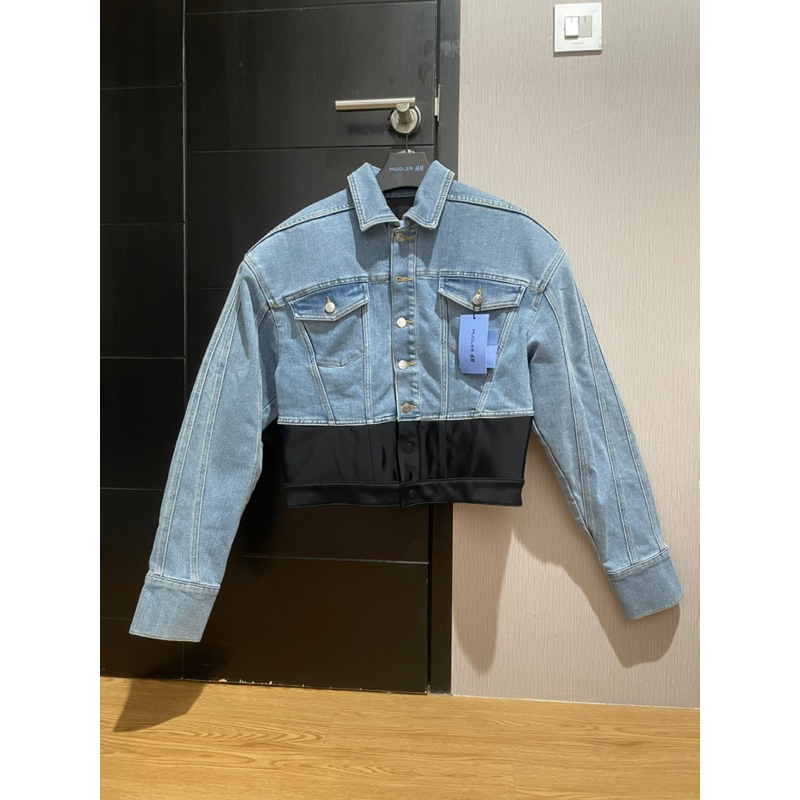 Jual mugler x hnm denim jacket | Shopee Indonesia
