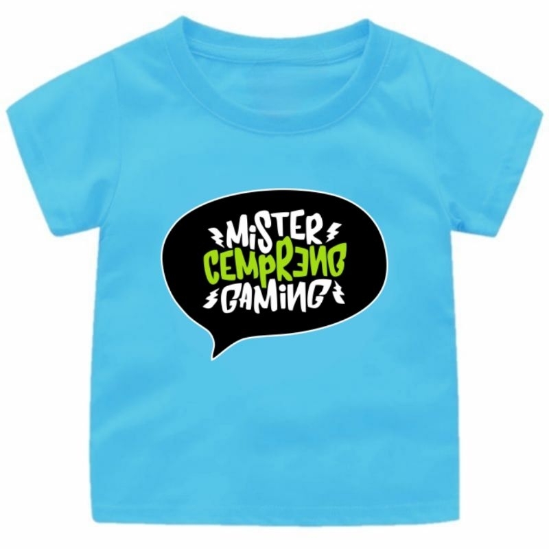 Jual Baju Kaos Atasan Anak umur 1-12tahun motif MISTER CEMPRENG GAMING ... Jual Baju Kaos Atasan Anak umur 1-12tahun motif MISTER CEMPRENG GAMING ...