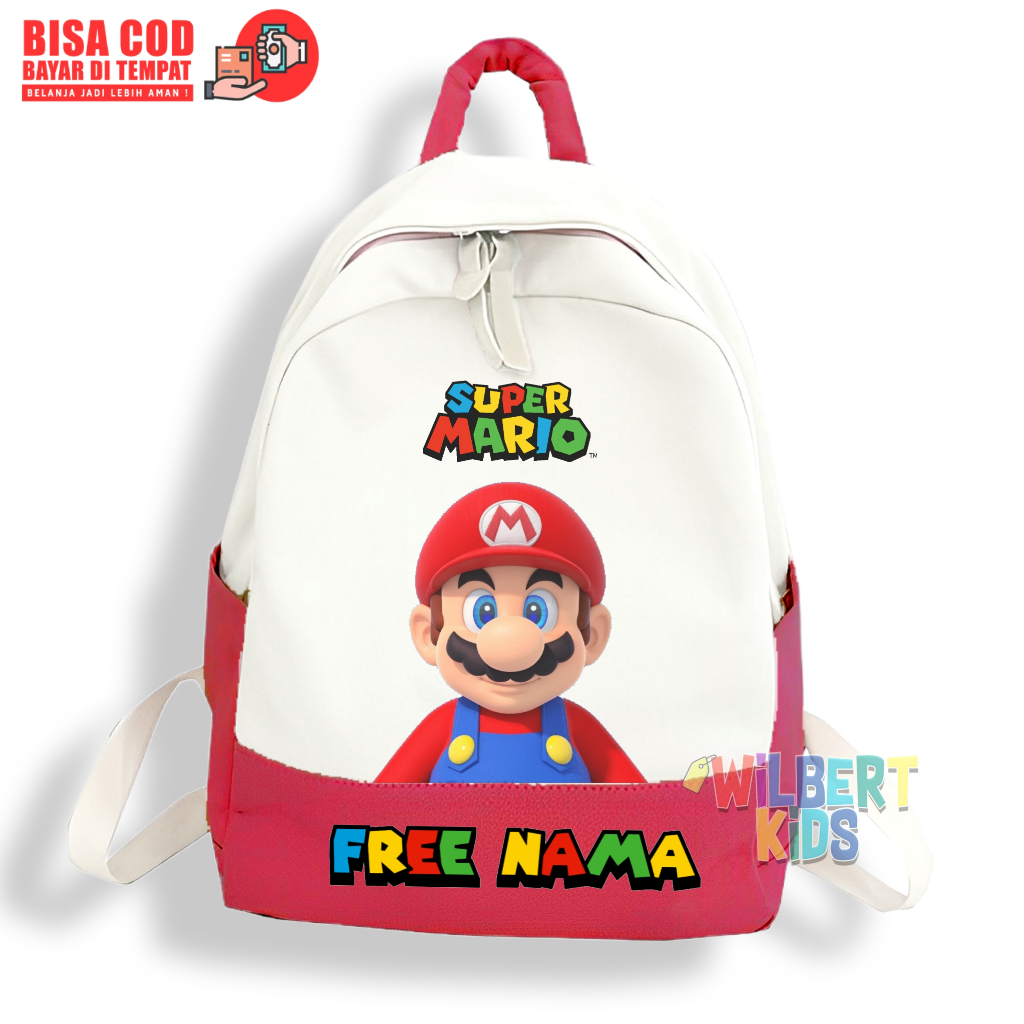 Jual Tas Anak TK SD Super Mario / Ransel Anak Super Mario | Shopee ...