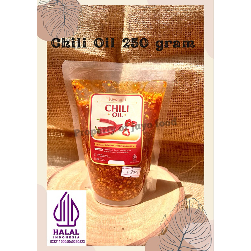 Jual HALAL MUI MINYAK CABAI 250 GRAM BERAT ASLI CHILI OIL untuk dimsum ...