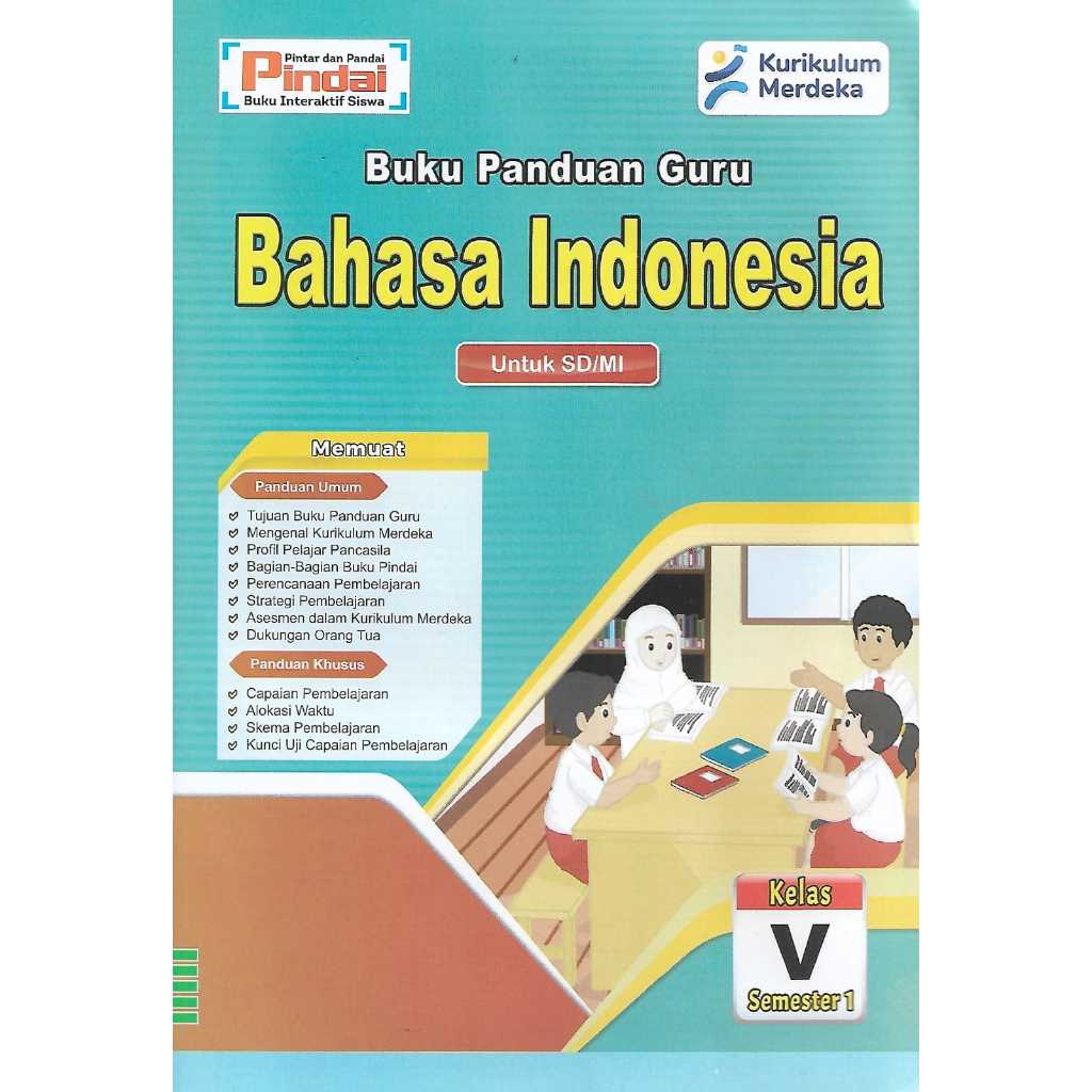 Jual Buku Panduan Guru Bahasa Indonesia Kelas 5 SD/MI Semester 1 Kurikulum Merdeka | Shopee ...