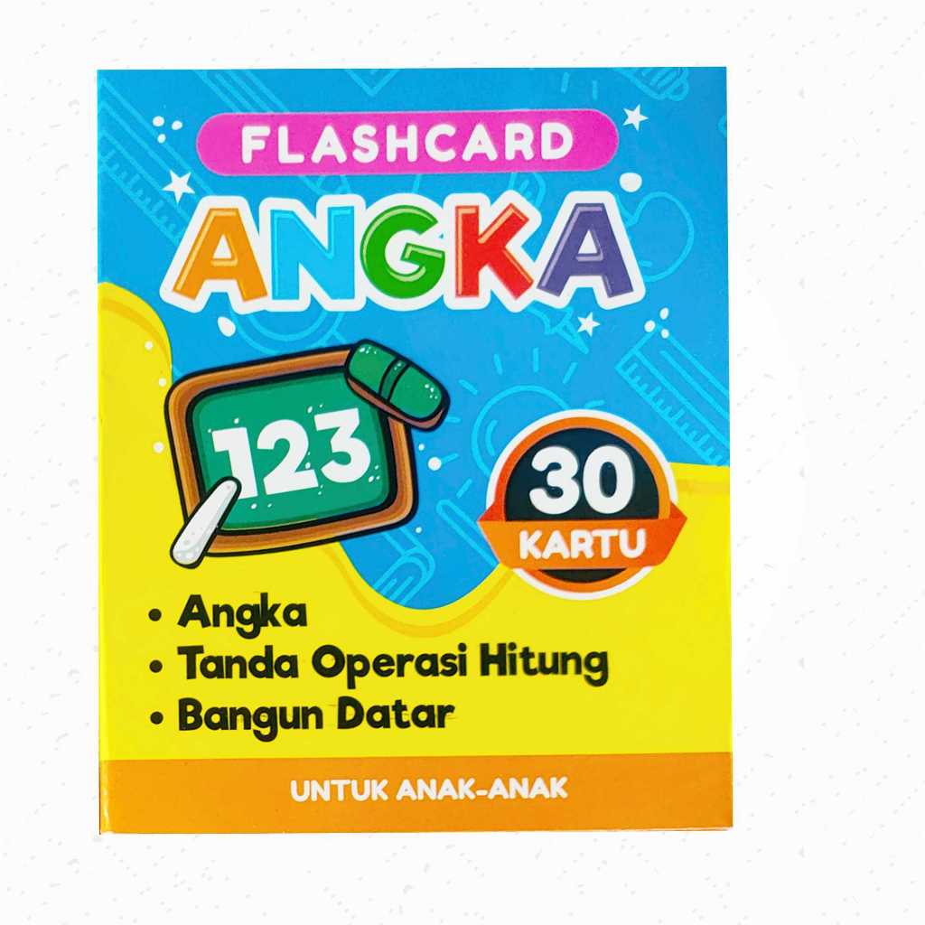Jual FLASH CARD HURUF, ANGKA, HIJAIYAH ISI 30 KARTU | Shopee Indonesia