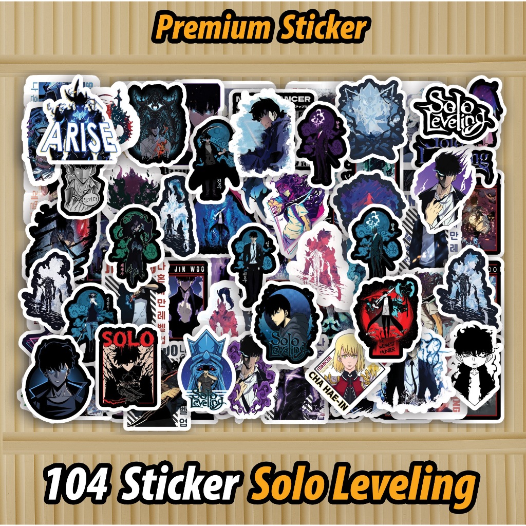 Jual 104 PCS Sticker Solo Leveling Waterproof sudah di Cutting | Shopee ...