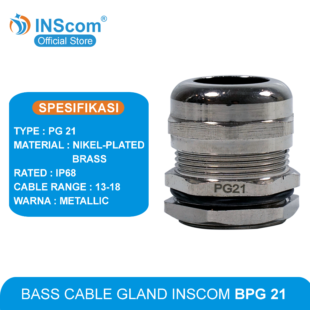 Jual KABEL GLAND BPG 19 BRASS CABLE GLAND BPG 19 INSCOM | Shopee Indonesia