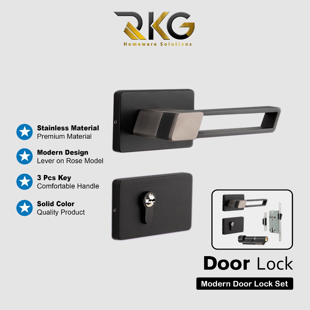 Jual RKG Kunci Pintu Pisah Panel Kayu SIlent Magnetic Suction Door Lock ...