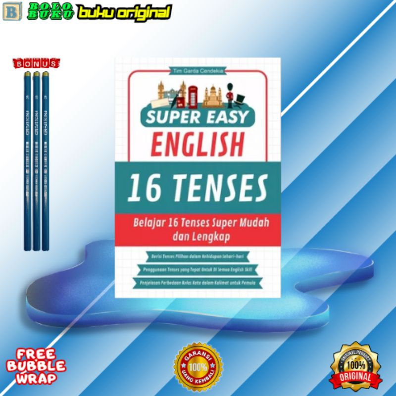 Jual BUKU BAHASA INGGRIS TENSES / SUPER EASY ENGLISH 16 TENSES / GARDA ...