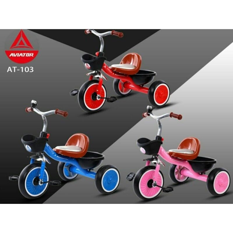 Jual Sepeda Roda Tiga Tricycle Aviator AT 103 Ada Bel Ting | Shopee ...
