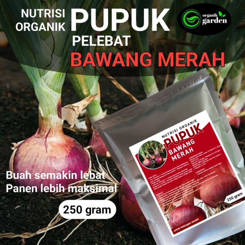 Jual pupuk pelebat BAWANG MERAH | booster nutrisi organik 250gram | Shopee Indonesia