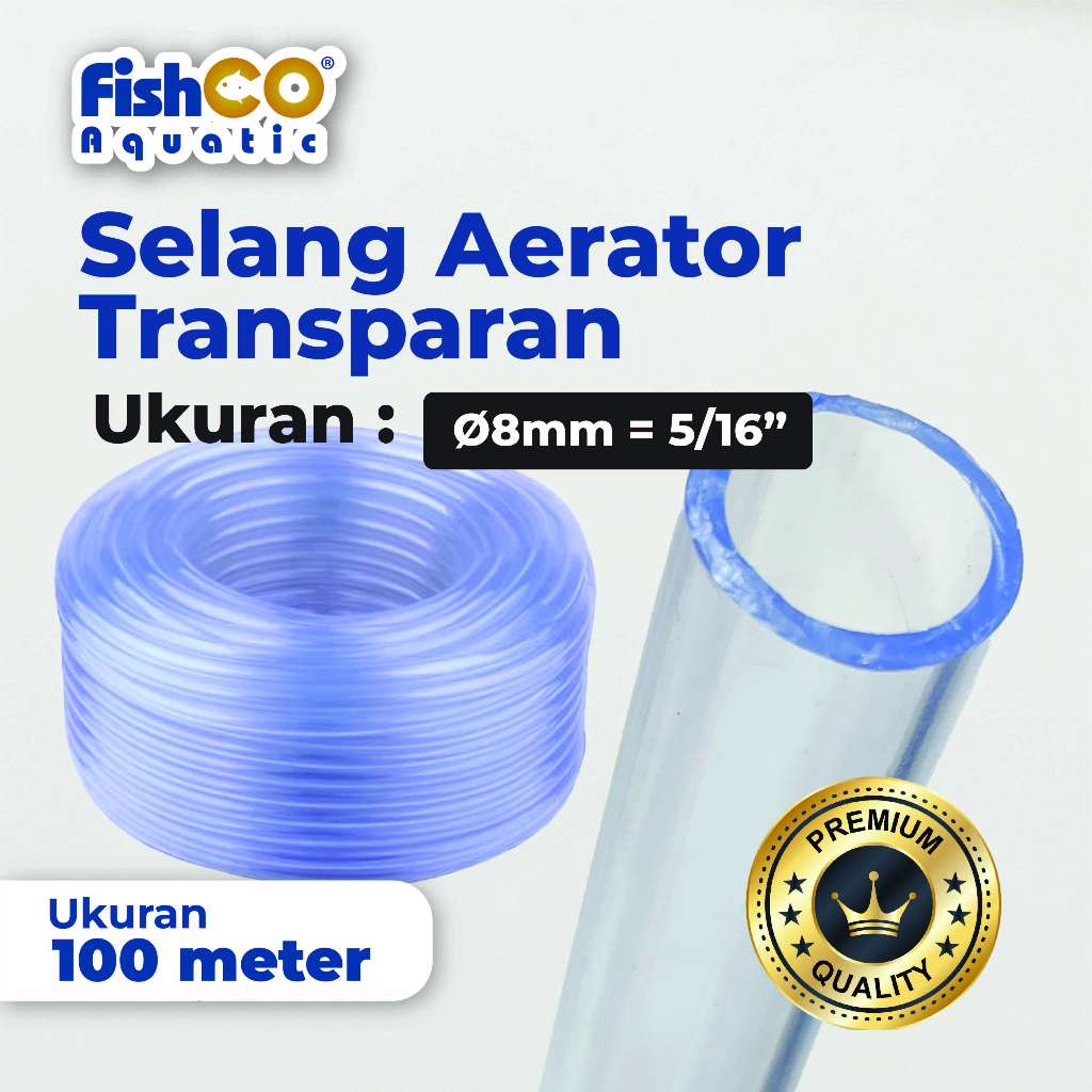 Jual Selang Aquarium/ Aerator Transparan 8mm Bening Elastis | Shopee ...