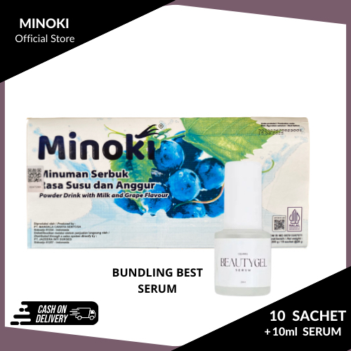 Jual MINOKI Minuman Collagen Serbuk Rasa Susu Dan Anggur READY Stock ...