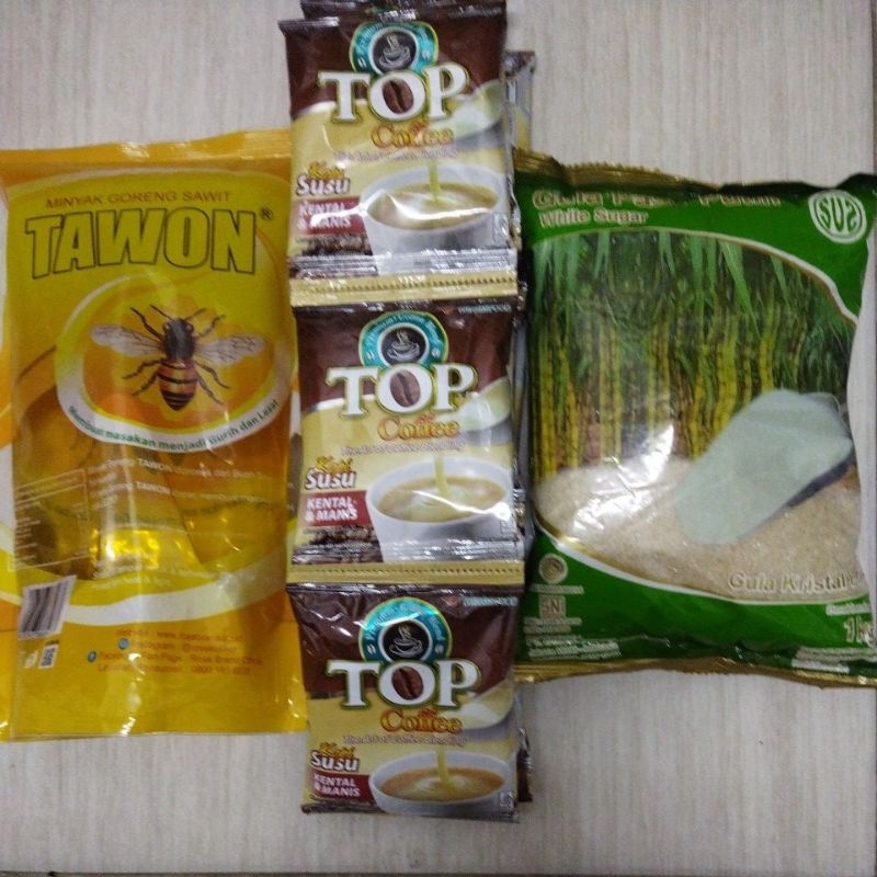 Jual Paket Sembako ( minyak + kopi + gula) | Shopee Indonesia