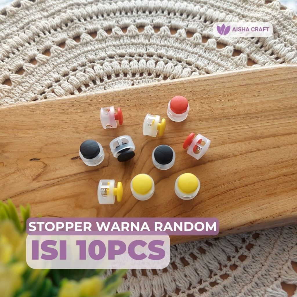 Jual Stopper Tali Warna RANDOM Murah Berkualitas (HARGA PER 10PCS ...