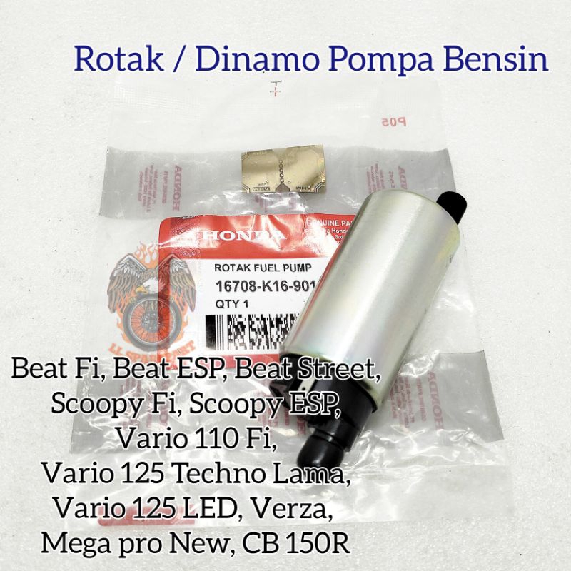 Jual ROTAK DINAMO INJEKSI FUEL PUMP HONDA K16 ASLI ORIGINAL BEAT FI ...