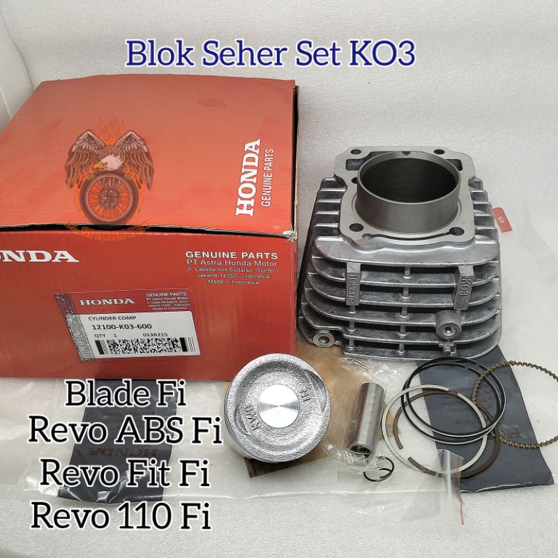 Jual Cylinder Blok Seher Set Komplit Honda KO3 Kualitas Asli Original ...