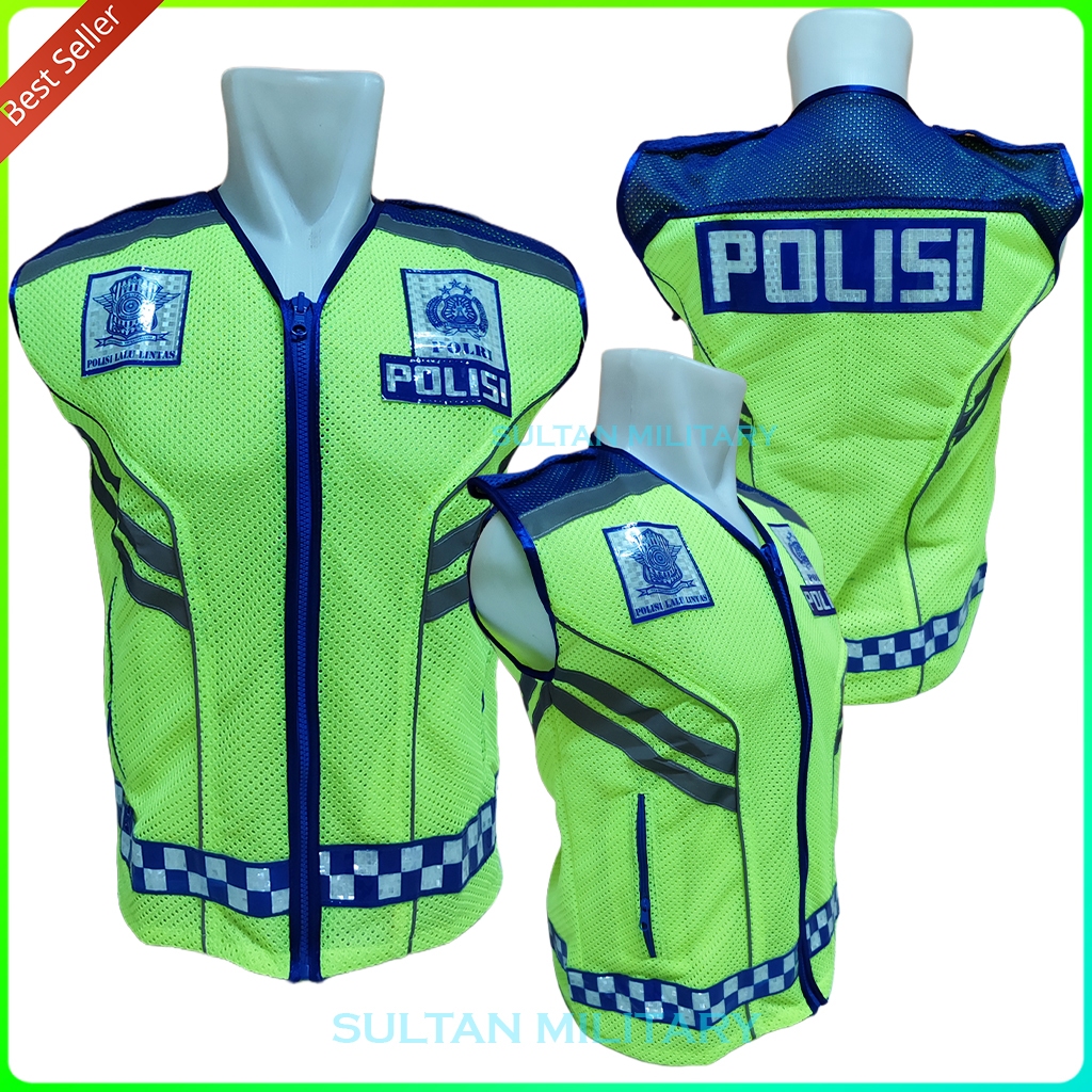 Jual Rompi Polantas/Rompi Polisi Bahan Jala Tipis Premium Terbaru ...