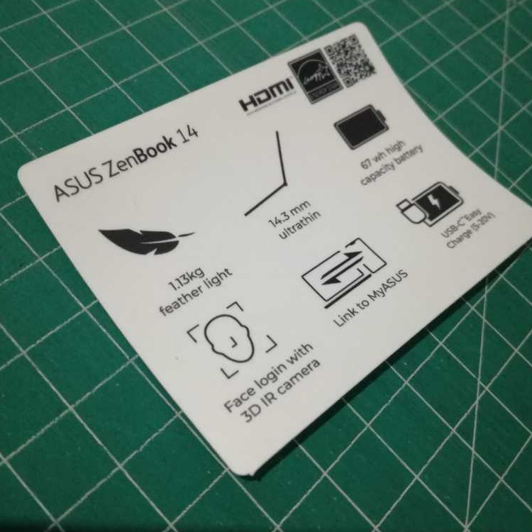 Jual Stiker Spesifikasi Laptop Asus Zenbook 14 Series | Shopee Indonesia