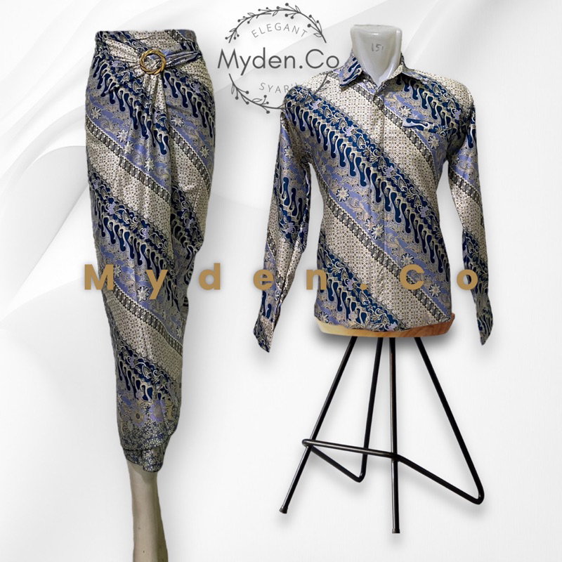 Jual Batik couple/baju batik couple/rok lilit kemeja batik couple ...