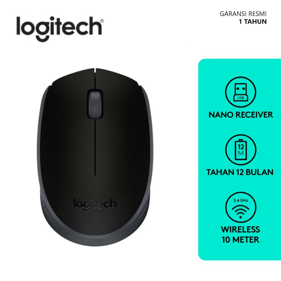 Jual LOGITECH M170 MOUSE WIRELESS USB M 170 ORIGINAL GARANSI RESMI ...