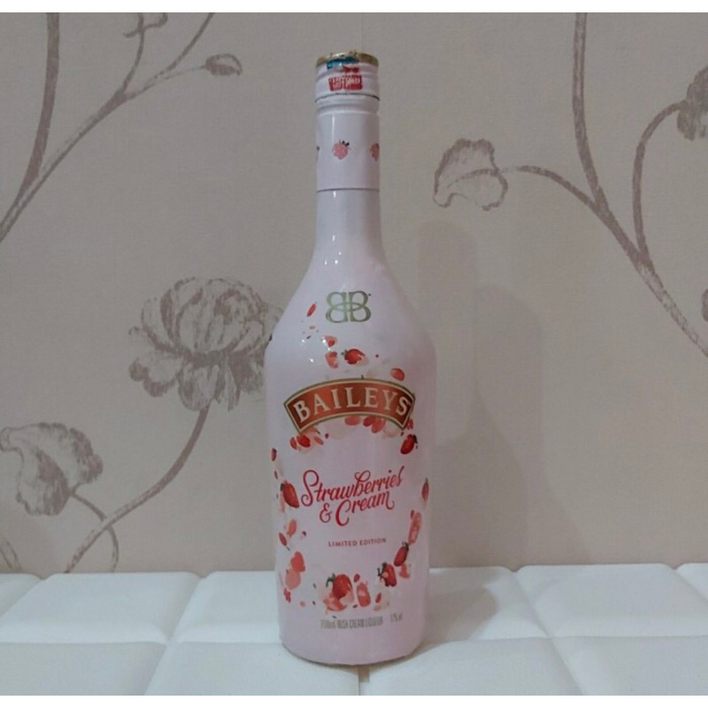 Jual botol bekas miras baileys strowbery/ botol pajangan / botol import ...