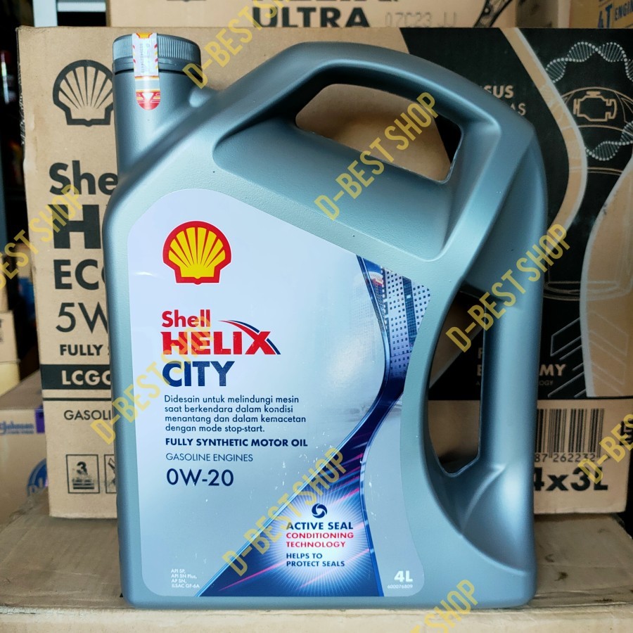 Jual Oli mesin SHELL Helix CITY 0w/20 - 4 liter full synthetic | Shopee ...