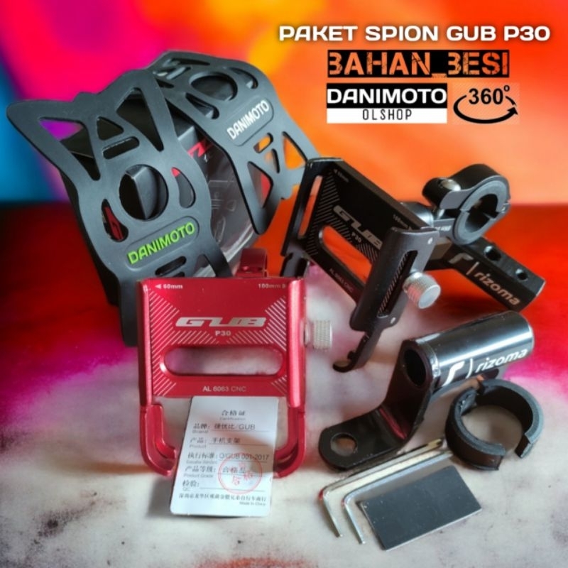 Jual HOLDER HP GUB P10 P30 For Spion Motor Stang Bulat Original Beat ...