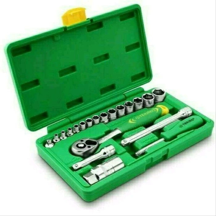 Jual Tekiro Kunci Sok Sock Socket Ratchet Set 21pcs 21 pcs 1/4" - 3/8" 6 pt | Shopee Indonesia