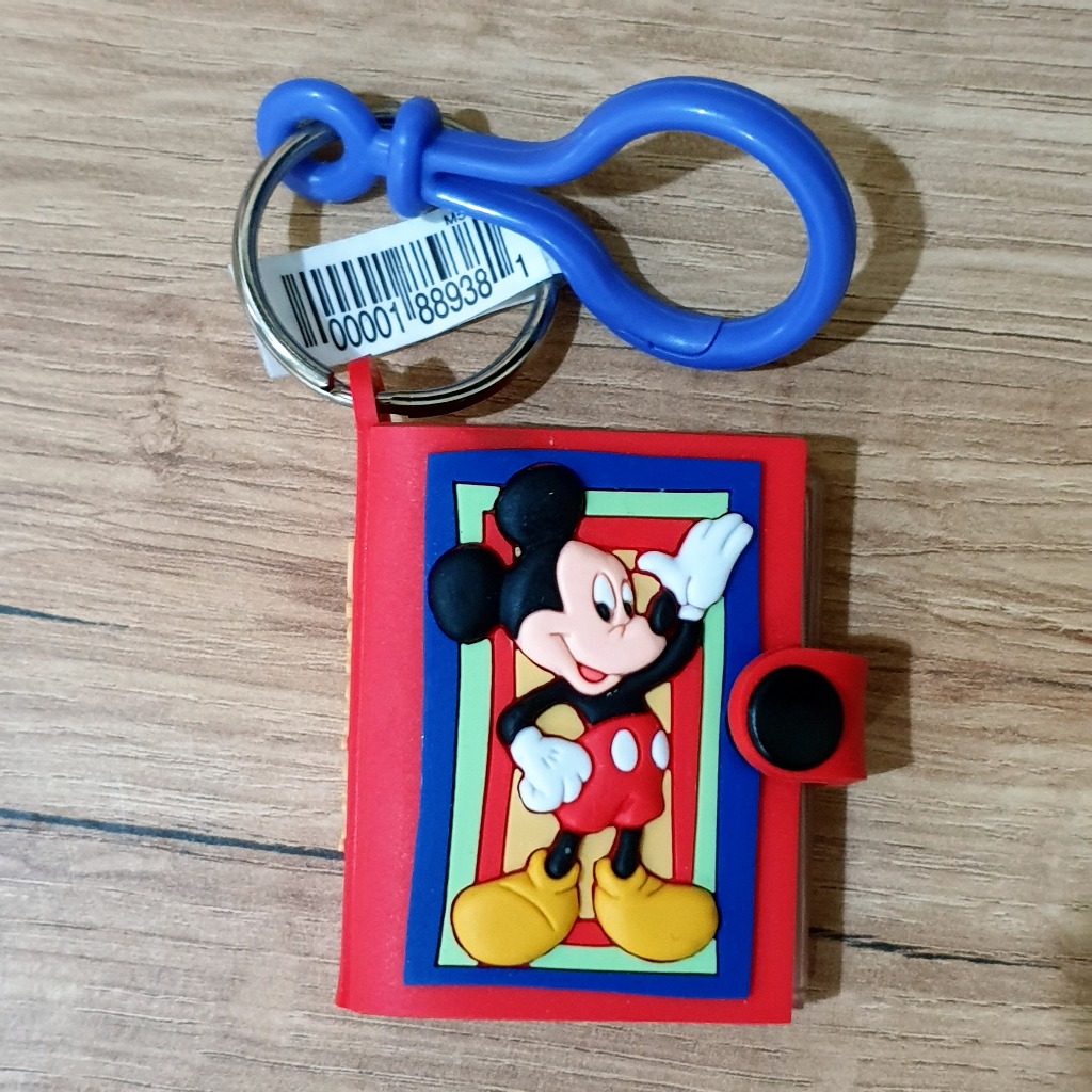 Jual Disney Mickey Mouse Keychain Bagcharm Mini Photo Book - Souvenir ...