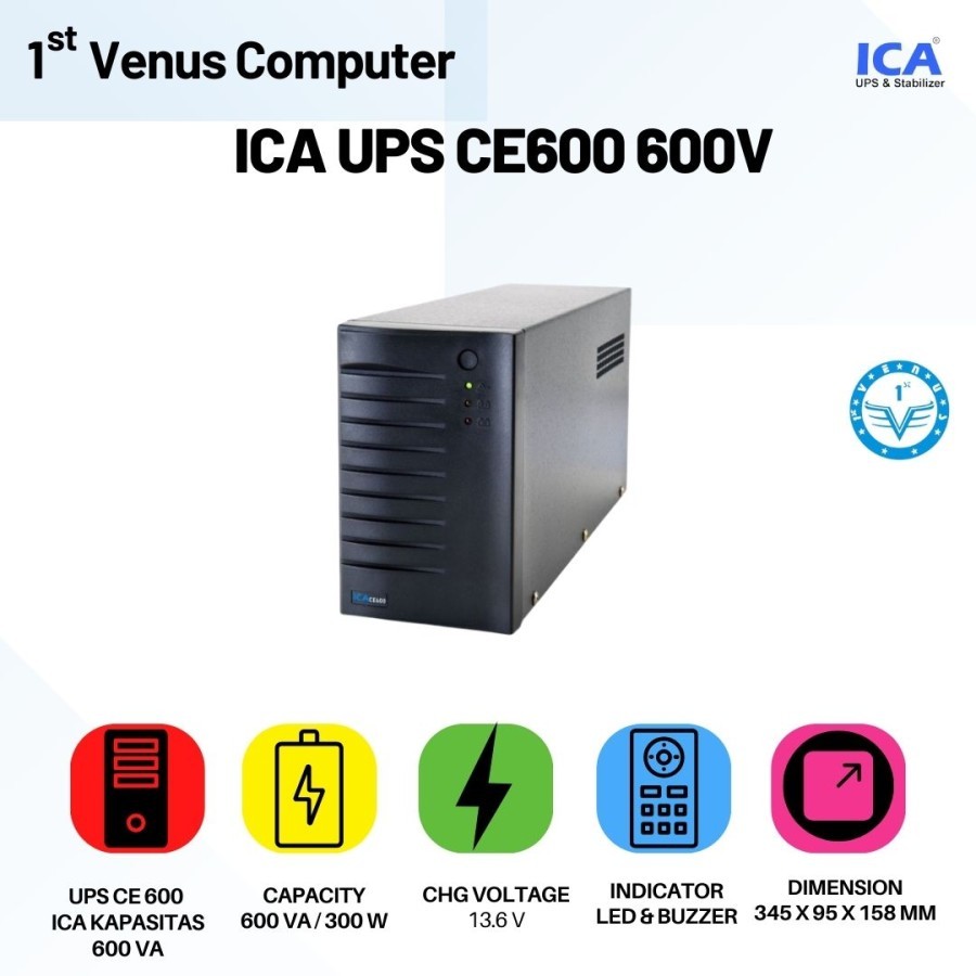 Jual UPS 600VA CE600 UPS 600V/300W STABILIZER 300 WATT UPS 300W / PSU01 ...