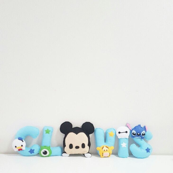 Jual (HARGA PER HURUF) BANTAL NAMA BONEKA FLANEL VERSI ANAK LAKI-LAKI ...