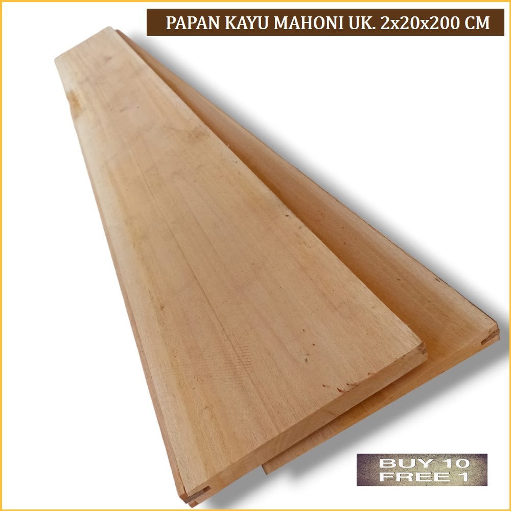 Jual Papan Kayu Mahoni Ukuran Tebal 2cm Lebar 20 cm Panjang 200cm | Shopee Indonesia