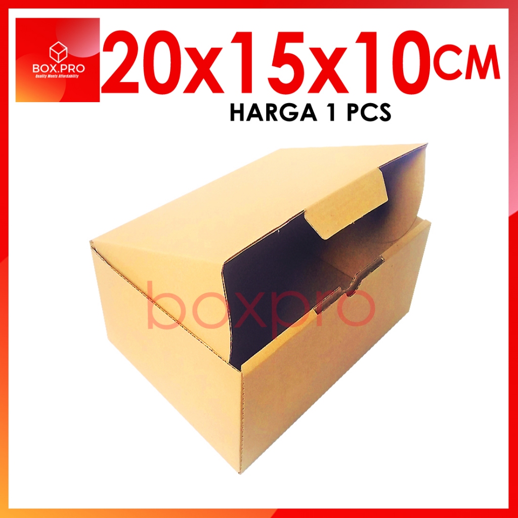 Jual Kardus Dus box uk 20x15x10 cm (ECER) Die Cut Kotak Packing Baju ...