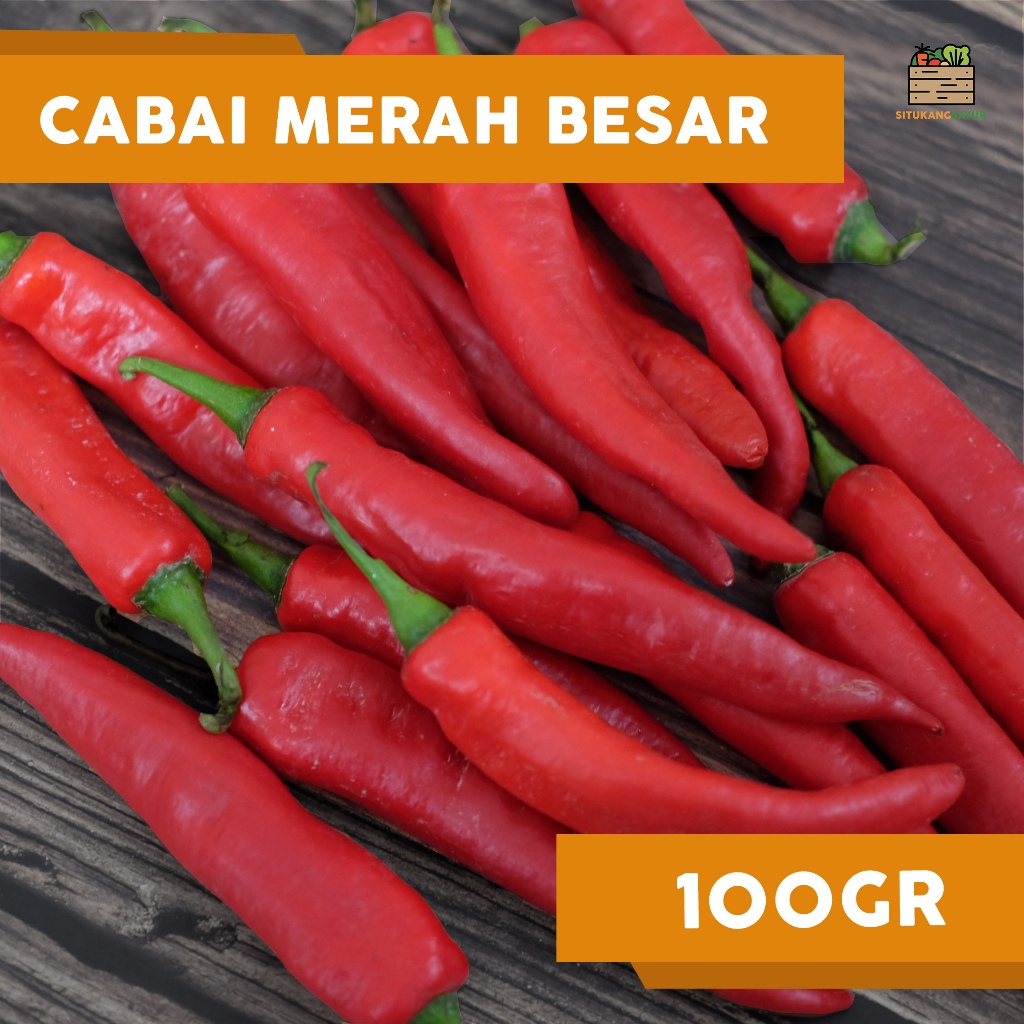 Jual Cabai Merah Besar | 100GR (Kota Bandung & Sekitar) | Shopee Indonesia