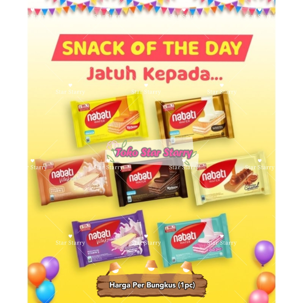 Jual [Per Pcs] Nabati Wafer aneka rasa eceran Snack Viral Halal MUI ...