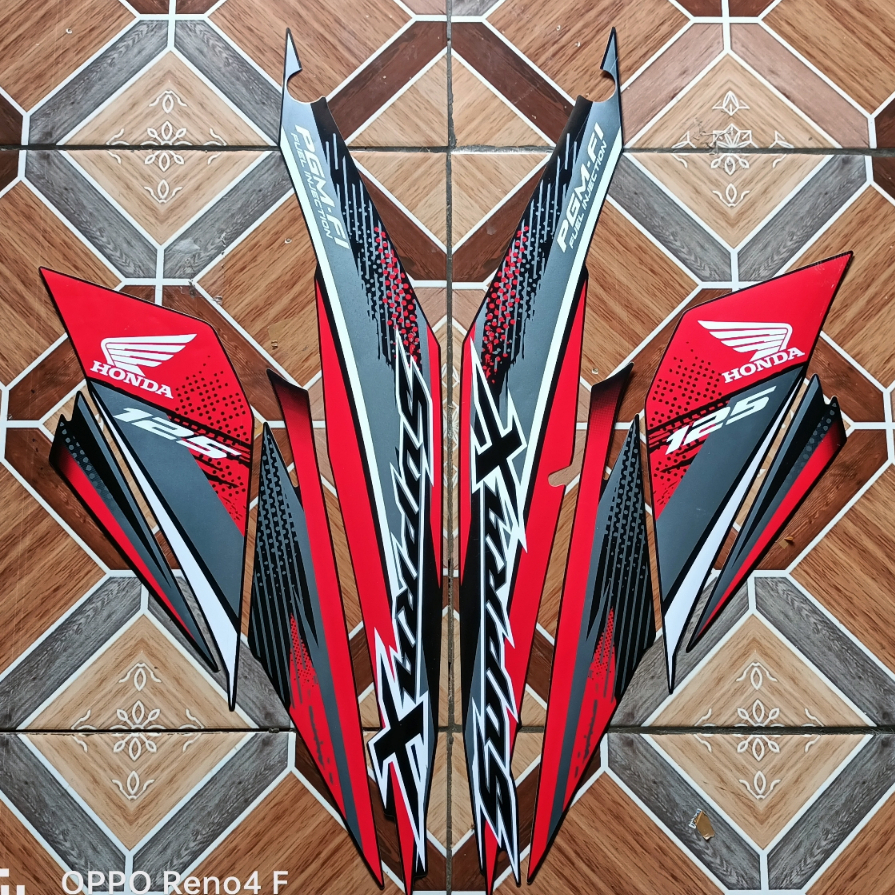 Jual sticker striping motor honda supra x 125r 2019 | Shopee Indonesia