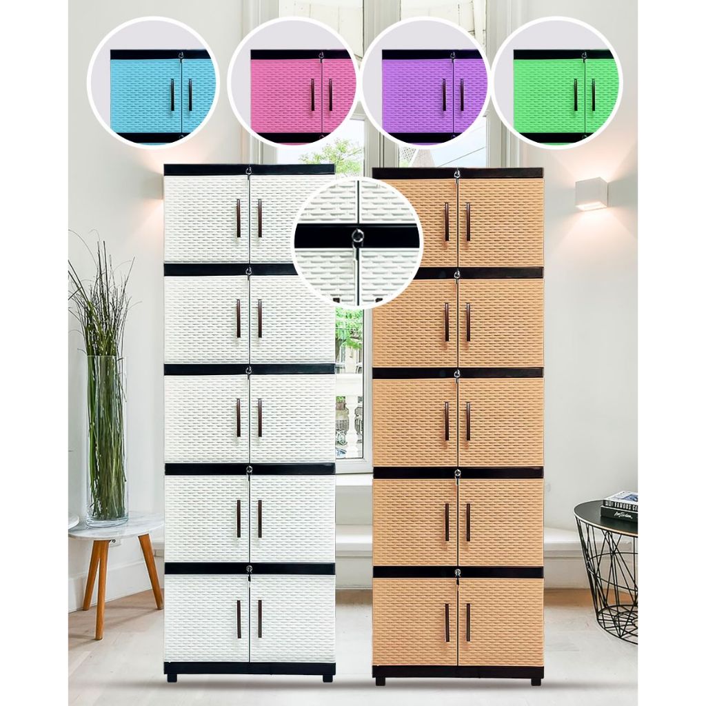 Jual Lemari Plastik Jumbo Susun 5 Kunci | Shopee Indonesia