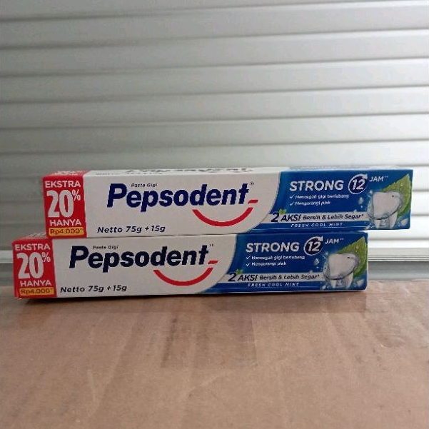 Jual pepsodent merah putih 75gr °pepsodent strong 75 + 15gr °ciptadent 75gr | Shopee Indonesia