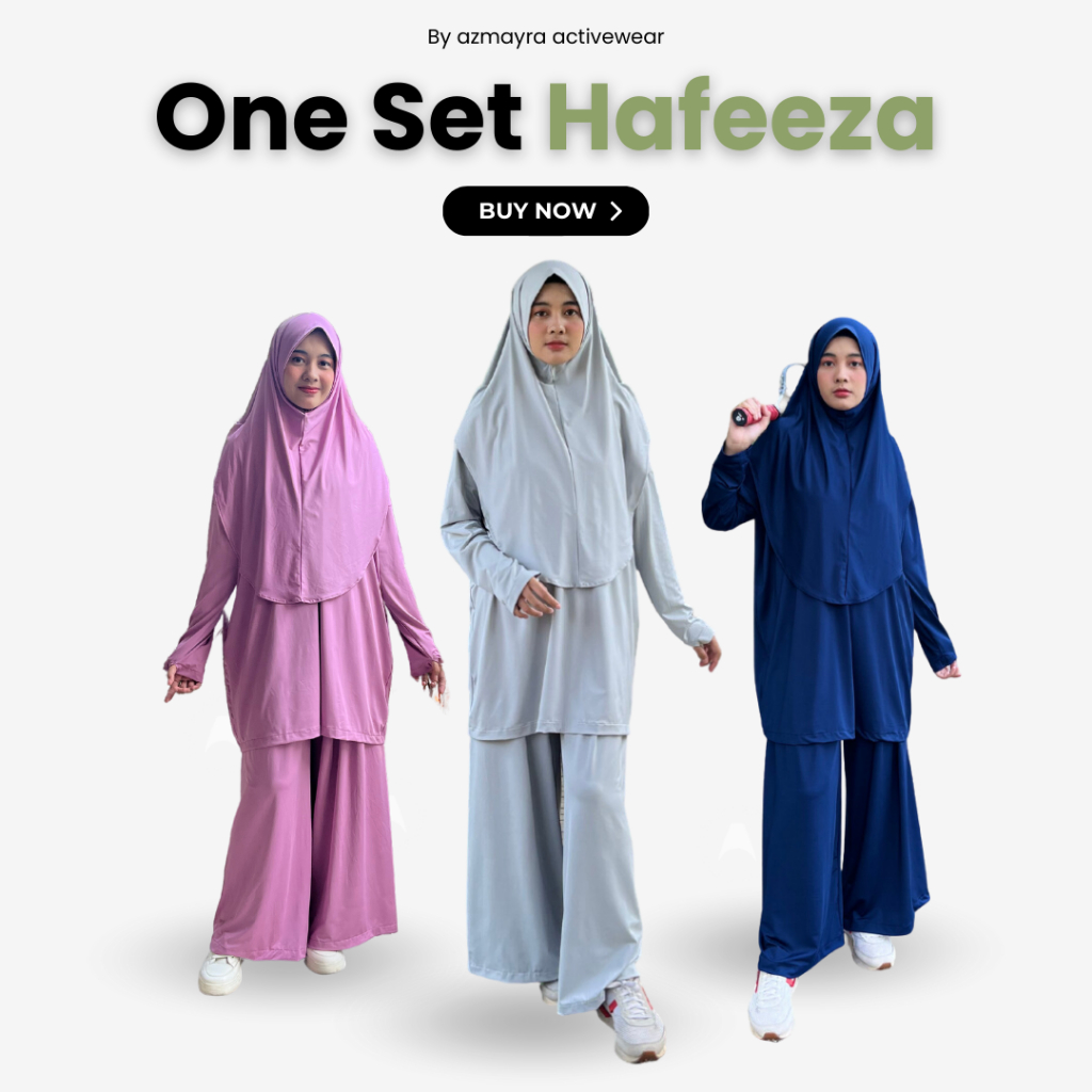 Jual AZMAYRA One Set Hafeeza / Setelan Olahraga Muslimah | Shopee Indonesia