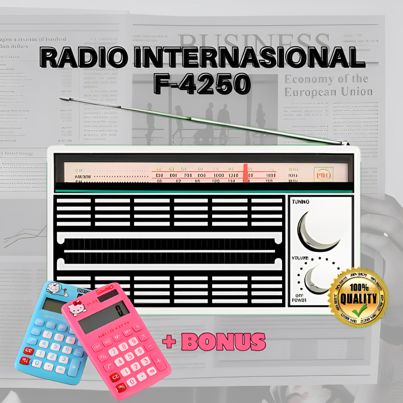 Jual RADIO INTERNATIONAL F-4250 / RADIO MODEL JAMAN DULU SALURAN BAND ...