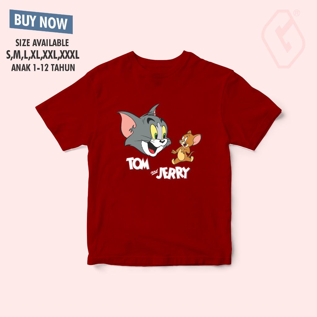 Jual kaos anak kartun tom and jerry / baju anak tom & jerry | Shopee ...