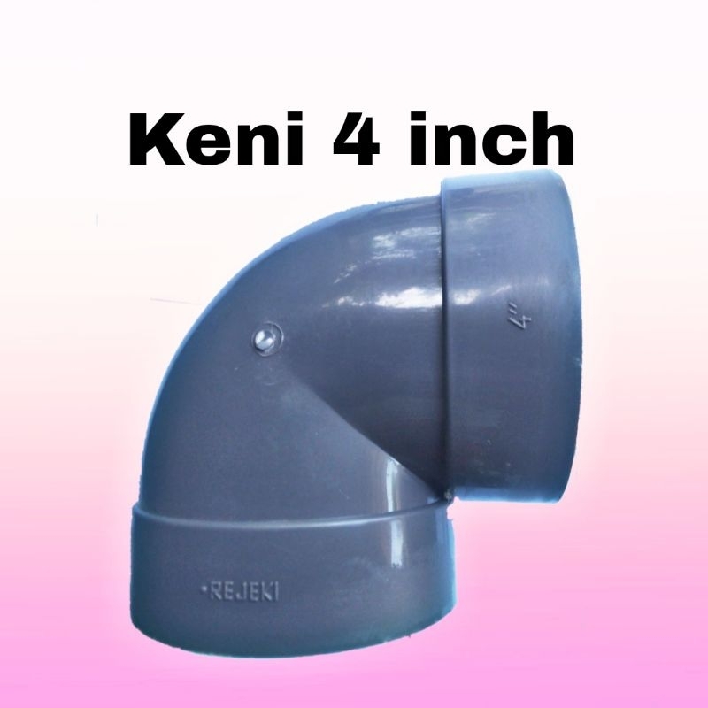 Jual Keni pipa pvc/elbow pralon 4inc/kenee paralon/sambungan pipa pvc ...