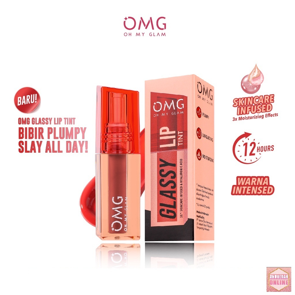Jual OMG OH MY GLAM Glassy Lip Tint 2g | Shopee Indonesia