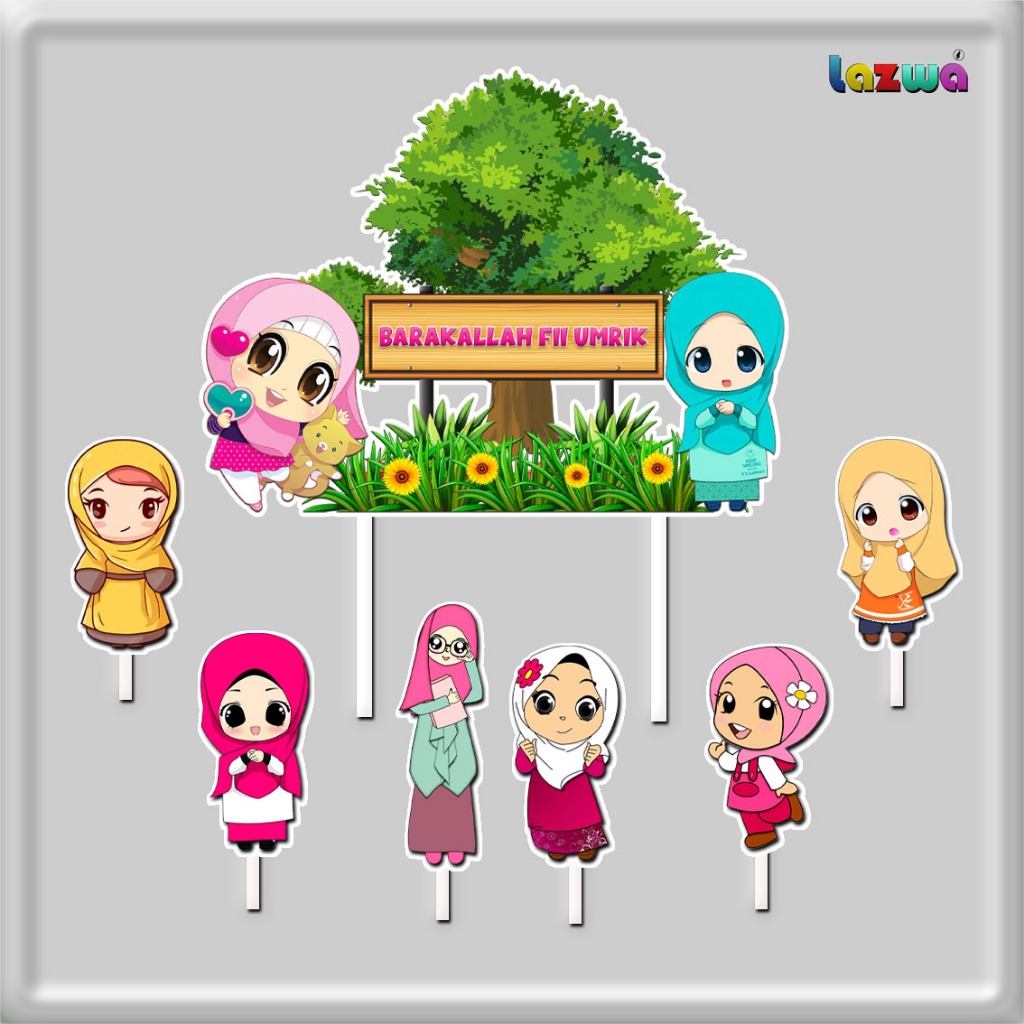 Jual Topper cake muslimah barakallah fii umrik | Shopee Indonesia