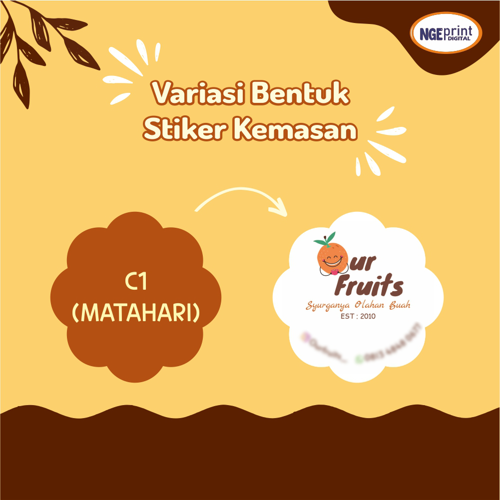 Jual Stiker Label [KRAFT SAMSON] Label Kemasan Makanan Minuman / Stiker ...